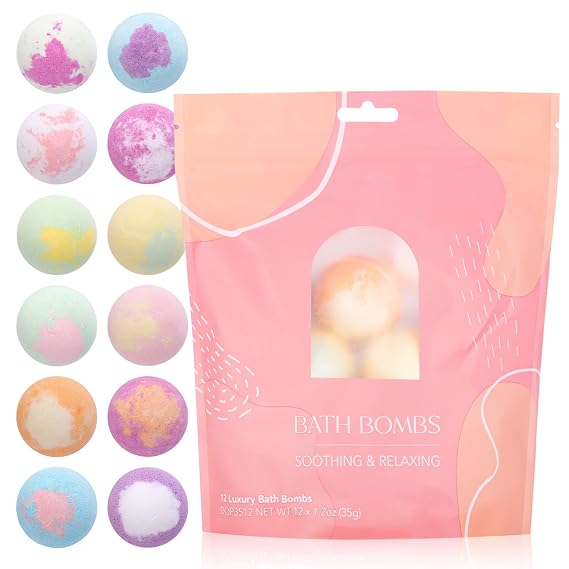 Amazon.com : Sublime Beauty Group Bath Bombs for Women, 12 Small Bath ...