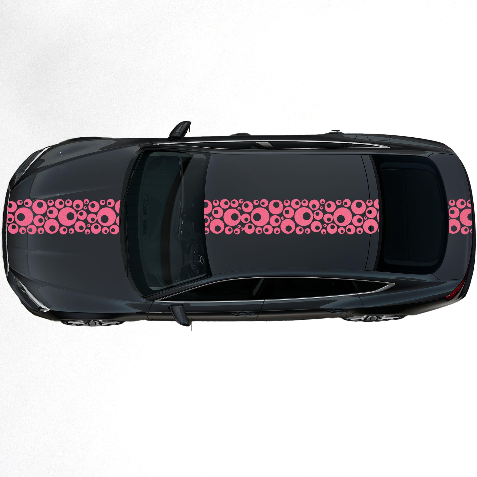 Pink Vinyl Racing Stripes 63''x11'' Racing Body Stripes Stickers,Cars