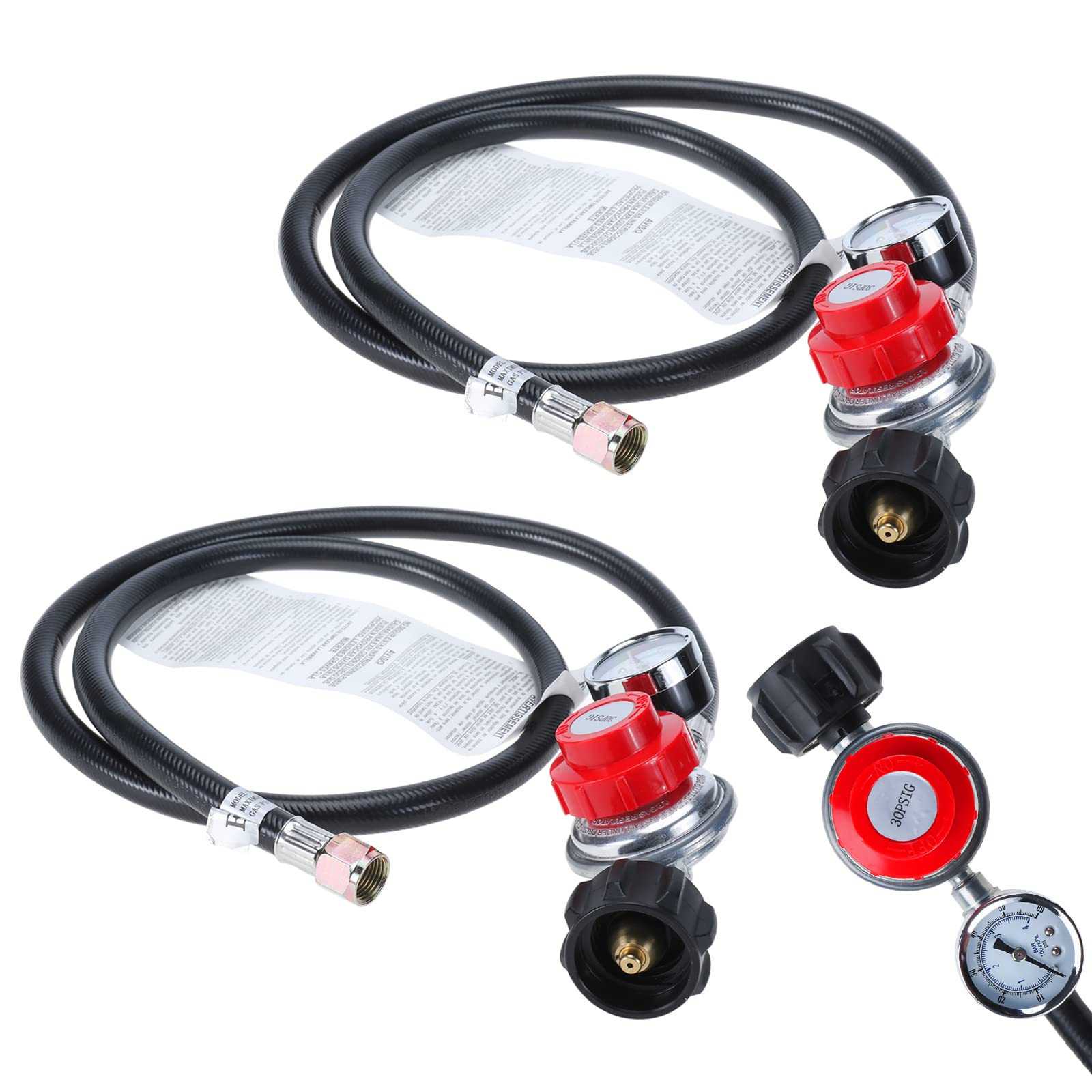 Buy Finderomend Propane Regulator with Hose,Pair of 4FT Adjustable ...