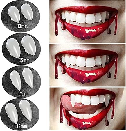 Amazon.com: Sedopla Halloween Vampire Teeth, 4 Custom Size Vampire ...