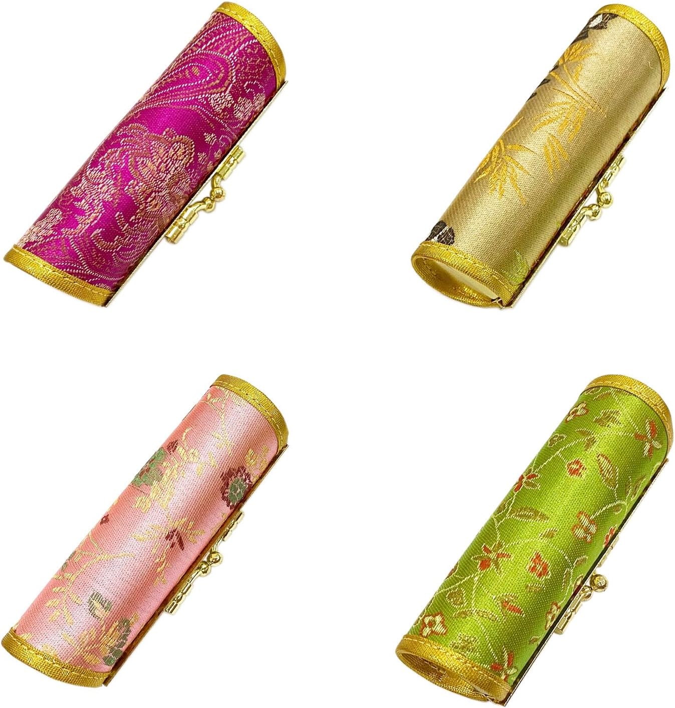 Amazon.com : MIAO JIN 4PCS Lipstick case with mirror Lipstick case ...