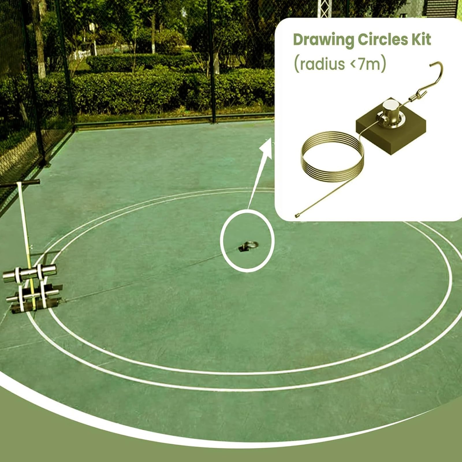 Basketball Court Marker Basketball Court Marking Kit For Driveway ...