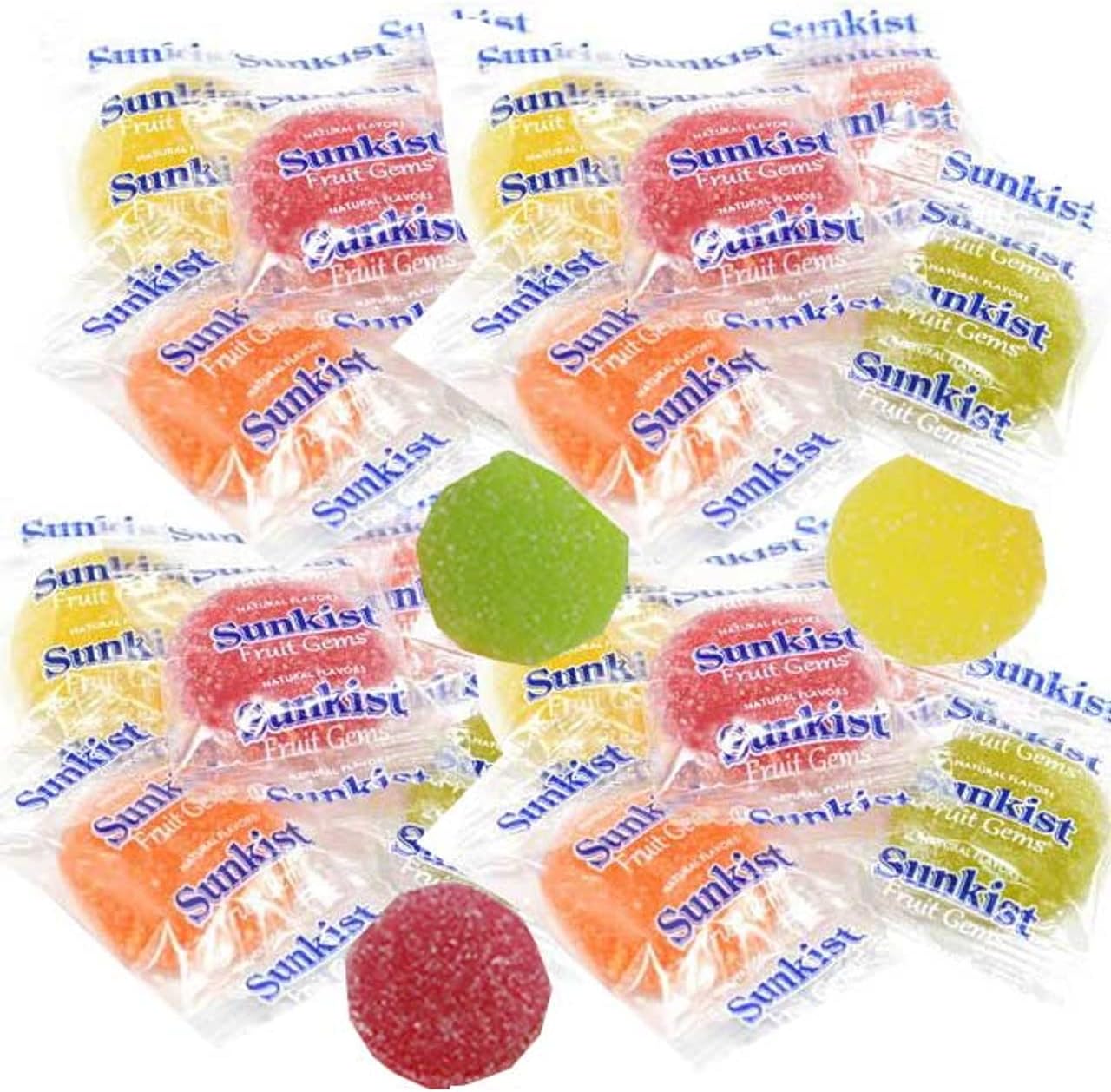 Amazon.com : Sunkist Fruit Gems Soft Candy, Assorted Natural Flavors, 2 ...