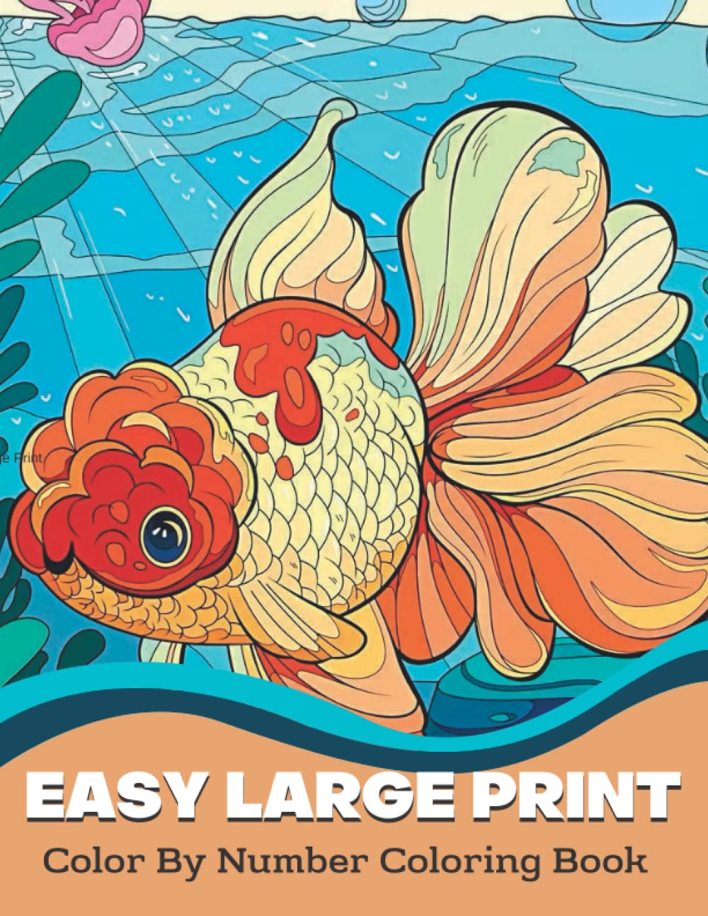 Easy Large Print Color by Number Adult Coloring Book: Color By Number ...