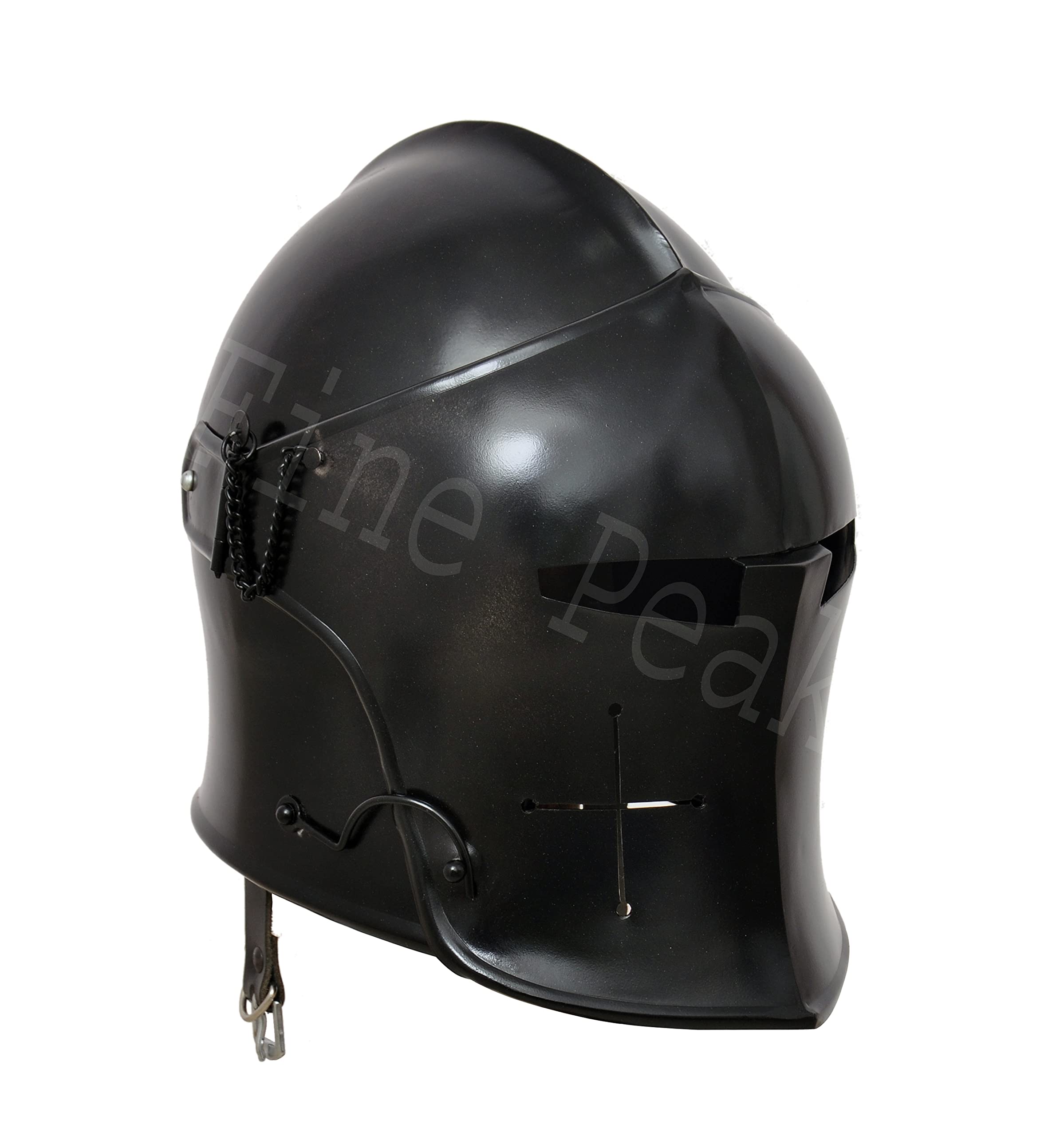 Buy Fine Peak Medieval Barbuta Helmet Knight Templar Crusader Armour ...