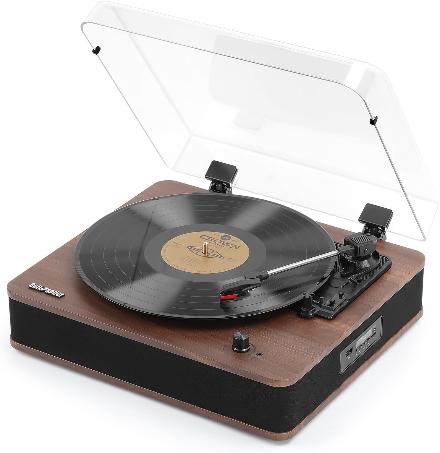 Tourne Disque, Platine Vinyle Bluetooth à 3 Vitesses avec Haut-parleurs ...