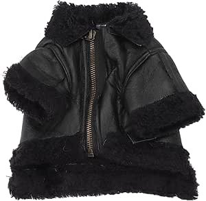Amazon.com : Pet Clothes, Autumn Winter Dog Leather Jacket Cold Weather ...
