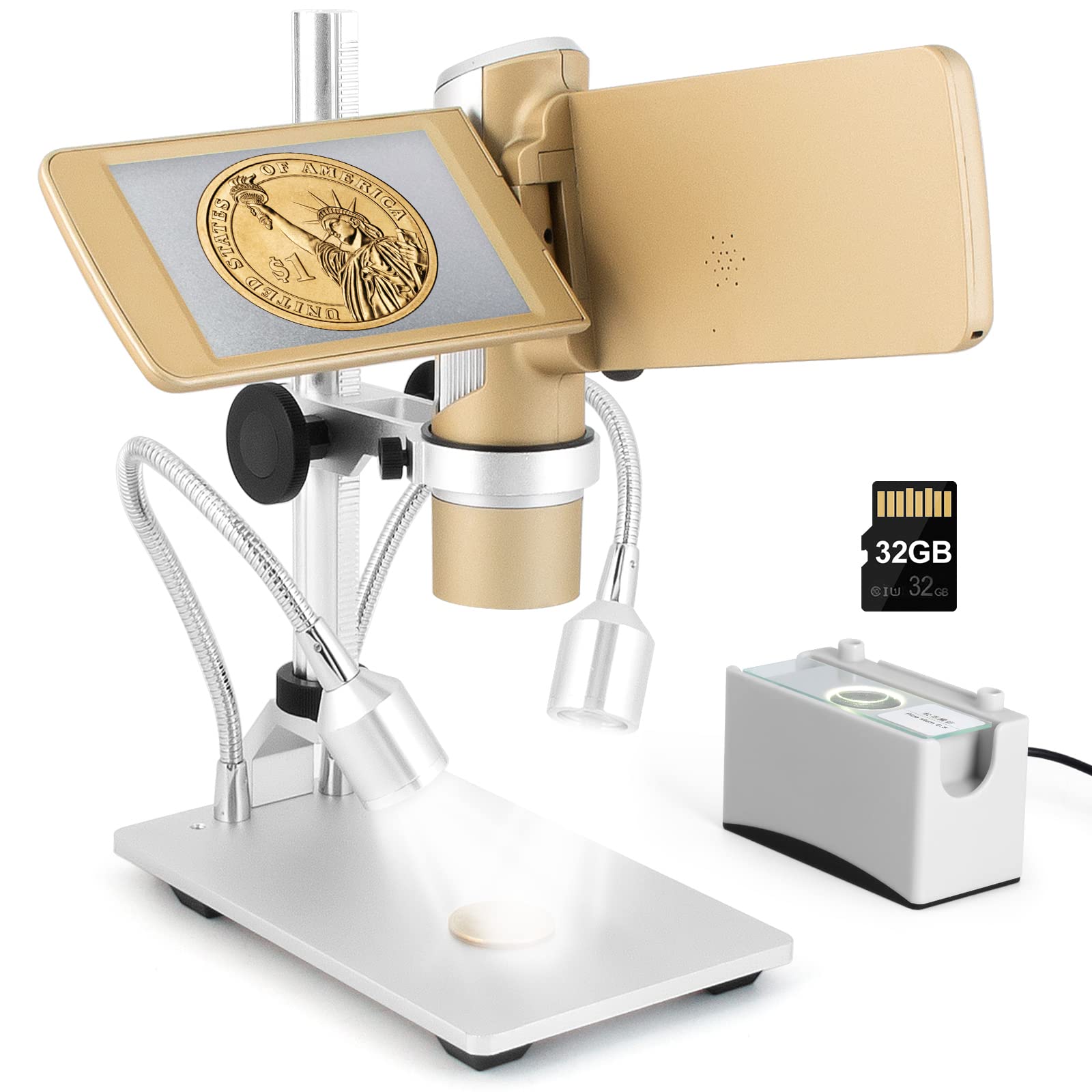 Snapklik.com : LM203S 4" HDMI Digital Coin Microscope For Error Coins