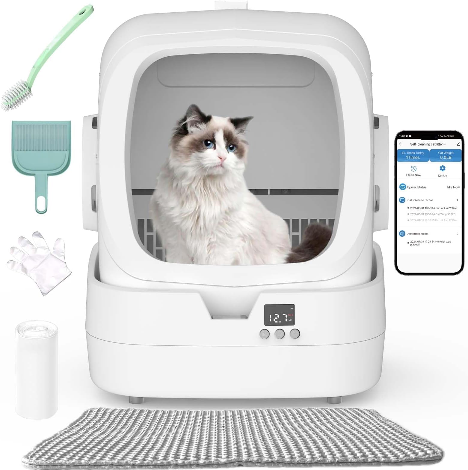 Amazon.com: Purina Petivity Smart Litter Box Monitor Cat Weight Scale ...