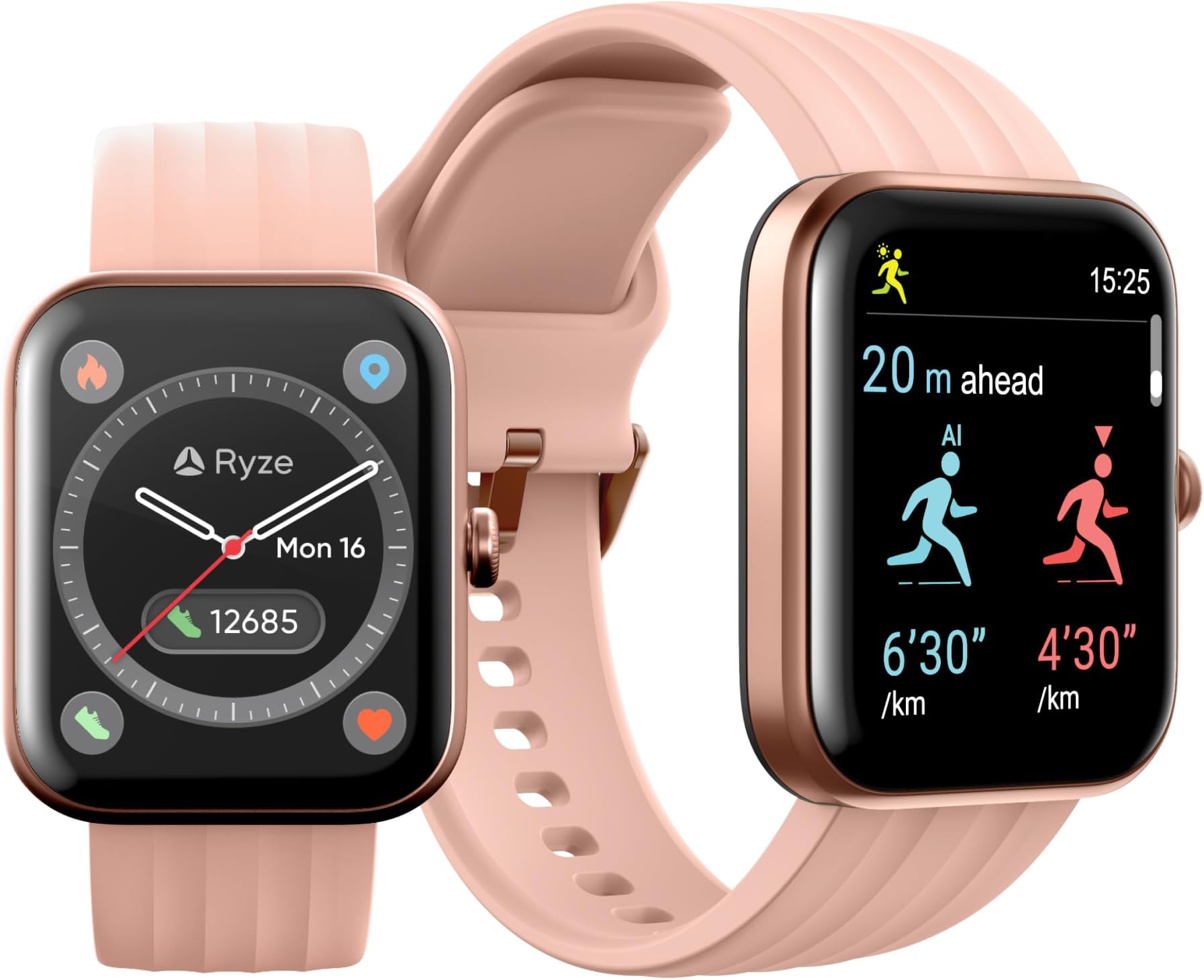 Ryze Evo Smart Watch with Alexa - 25 Built-in Sports Modes - Acitivty ...