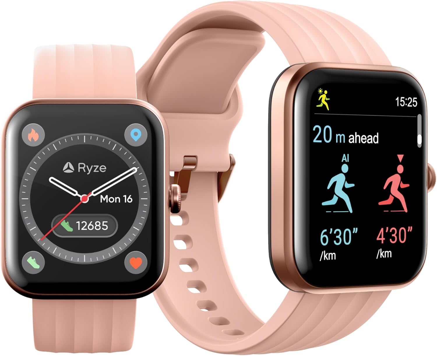 Ryze Evo Smart Watch with Alexa - 25 Built-in Sports Modes - Acitivty ...