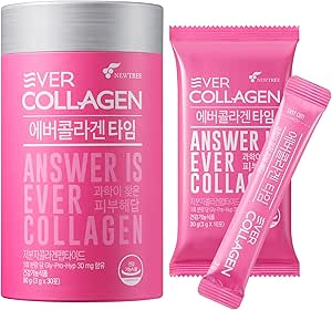 EVER COLLAGEN TIME Collagen Powder, Low Molecular Collagen Peptides ...