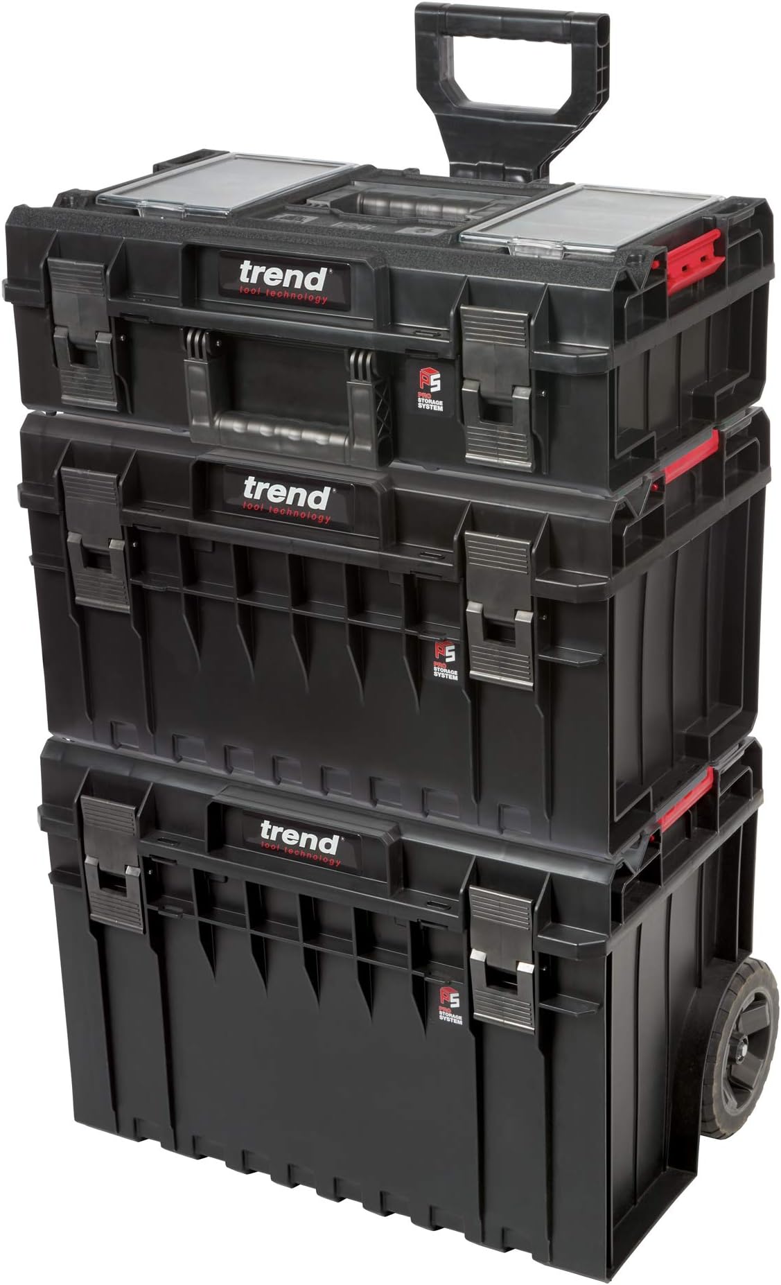 OX Tools TOOLTREK Pro Modular Storage System on Wheels with Handle - 3 ...