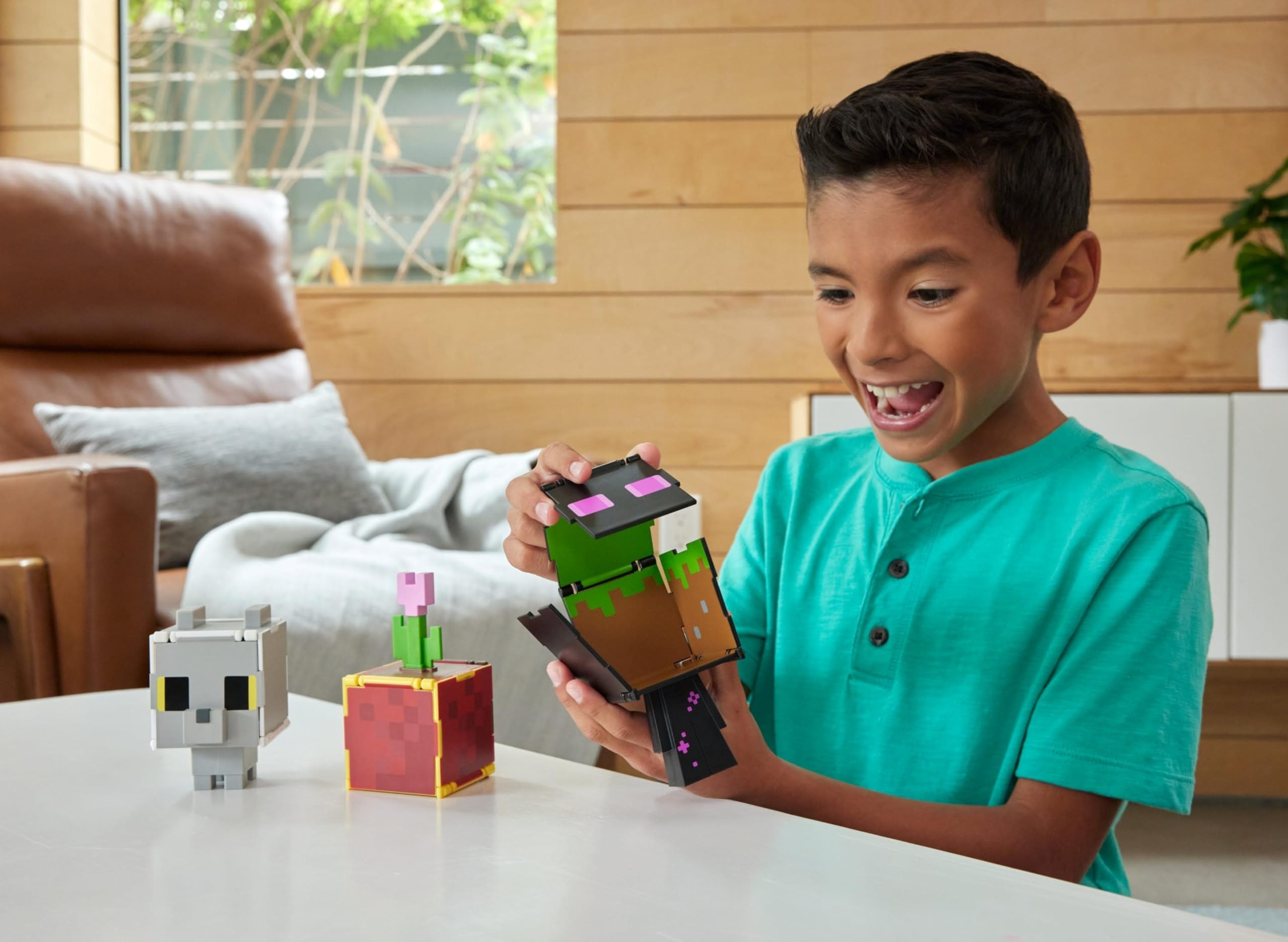 Mattel Minecraft Flippin Figs Figures Collection with 2-in-1 Fidget ...