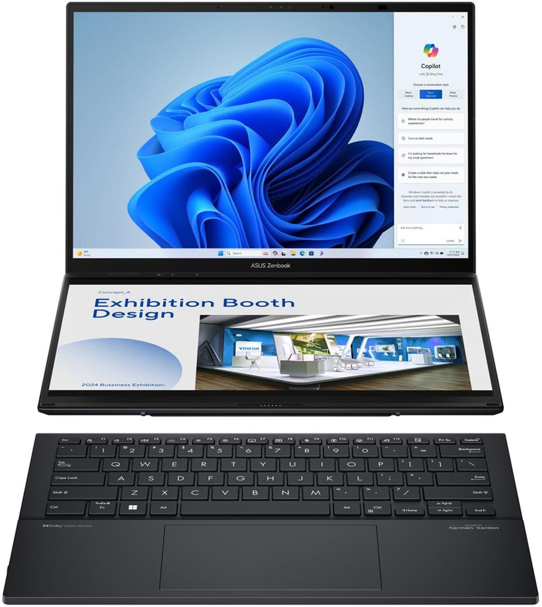Amazon.com: ASUS Zenbook Duo Laptop, Dual 14” OLED WUXGA Touch Display ...