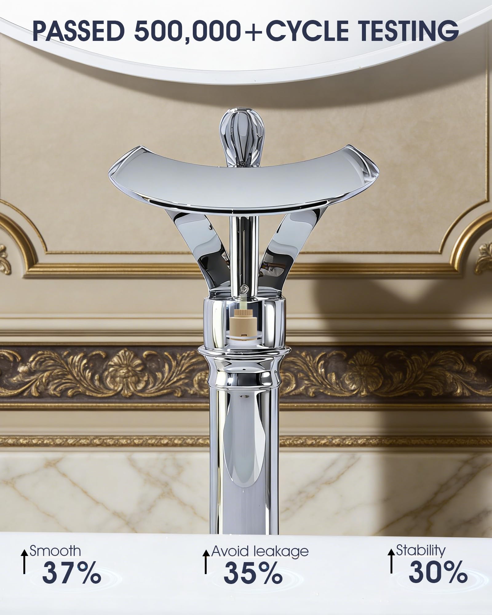 Snapklik.com : Elegant Bathroom Sink Faucet Single Hole,AUU Waterfall ...