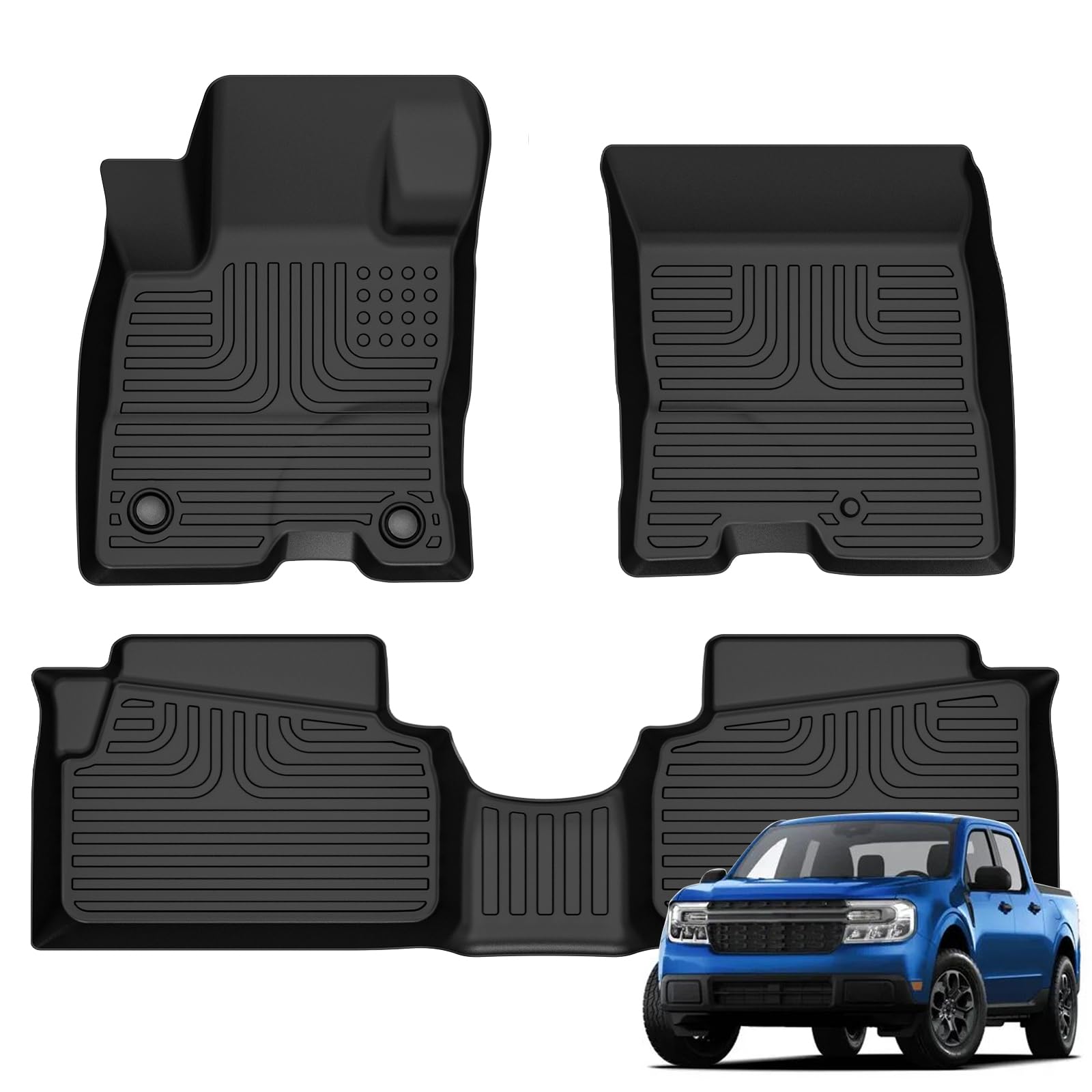Amazon.com: AZYT Floor Mats for Ford Maverick Hybrid 2022-2025 All ...