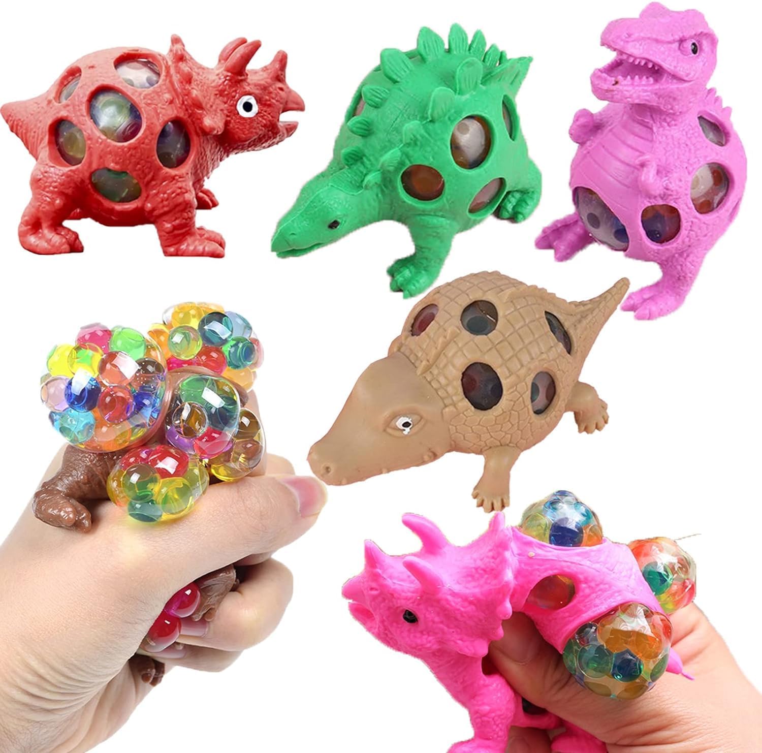 Buy Okean® Dinosaur Stress Balls Fidget Toys, 3 Pcs Squishy Squeeze ...