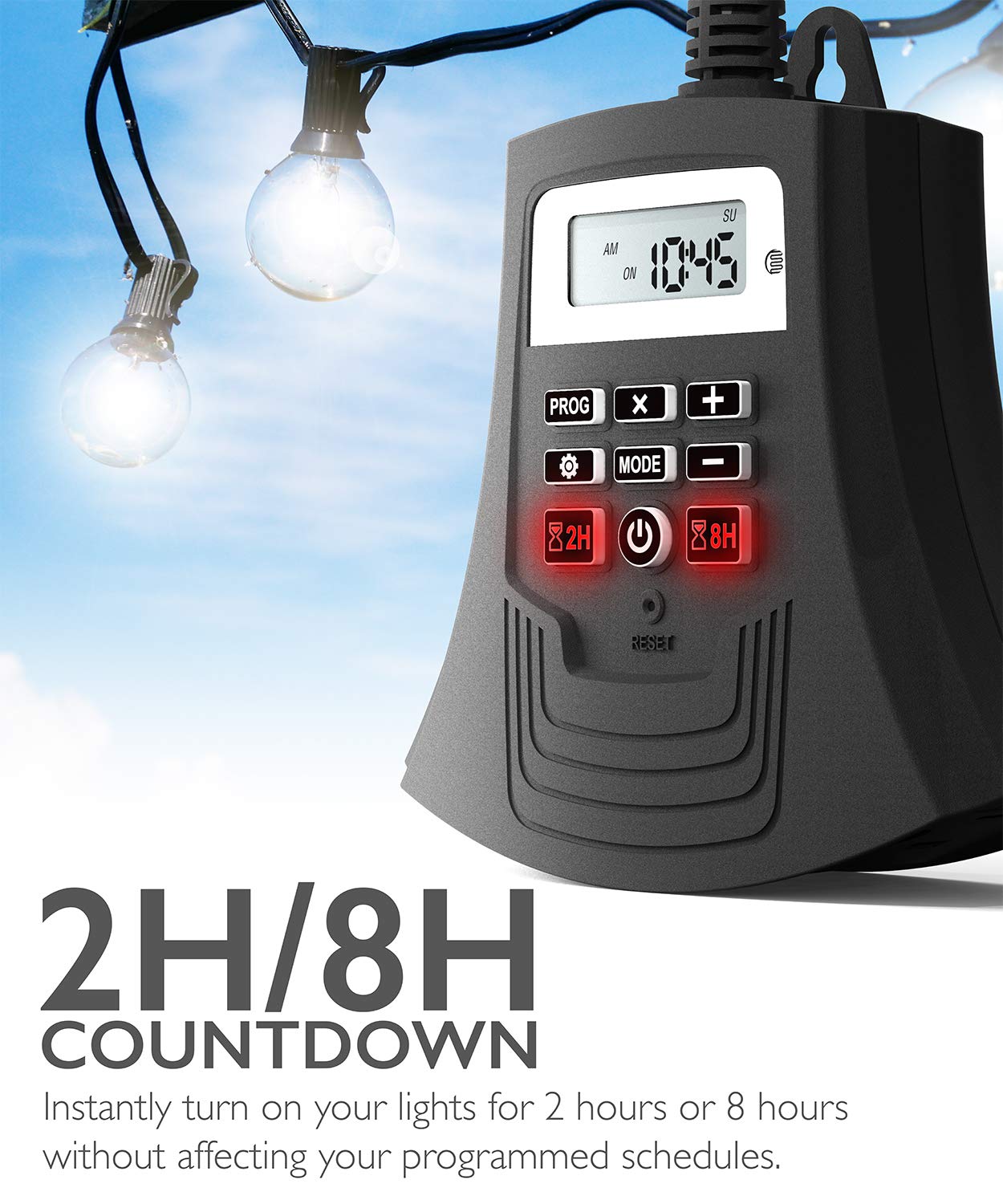 Fosmon 7 Day Outdoor Heavy Duty Digital Programmable Timer with 3 ...