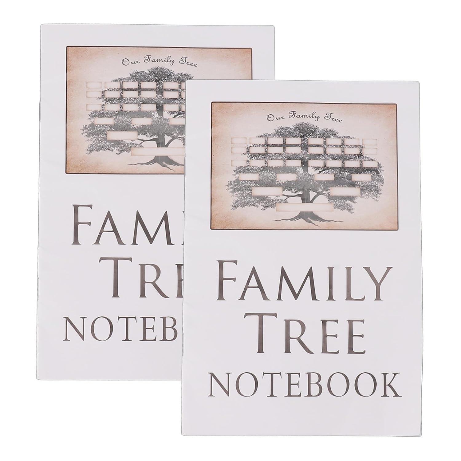 Asixxsix Genealogy Notebook, 2Pcs Family Tree Notebook 16 Pages Double ...