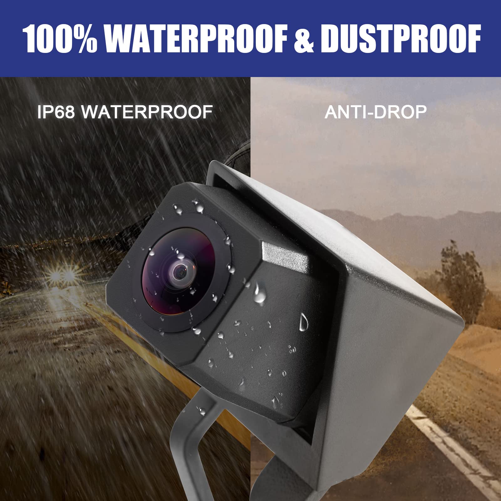 AUTOBABA Car Rear View Back Up Camera Reverse Camera with Wire Adapter ...