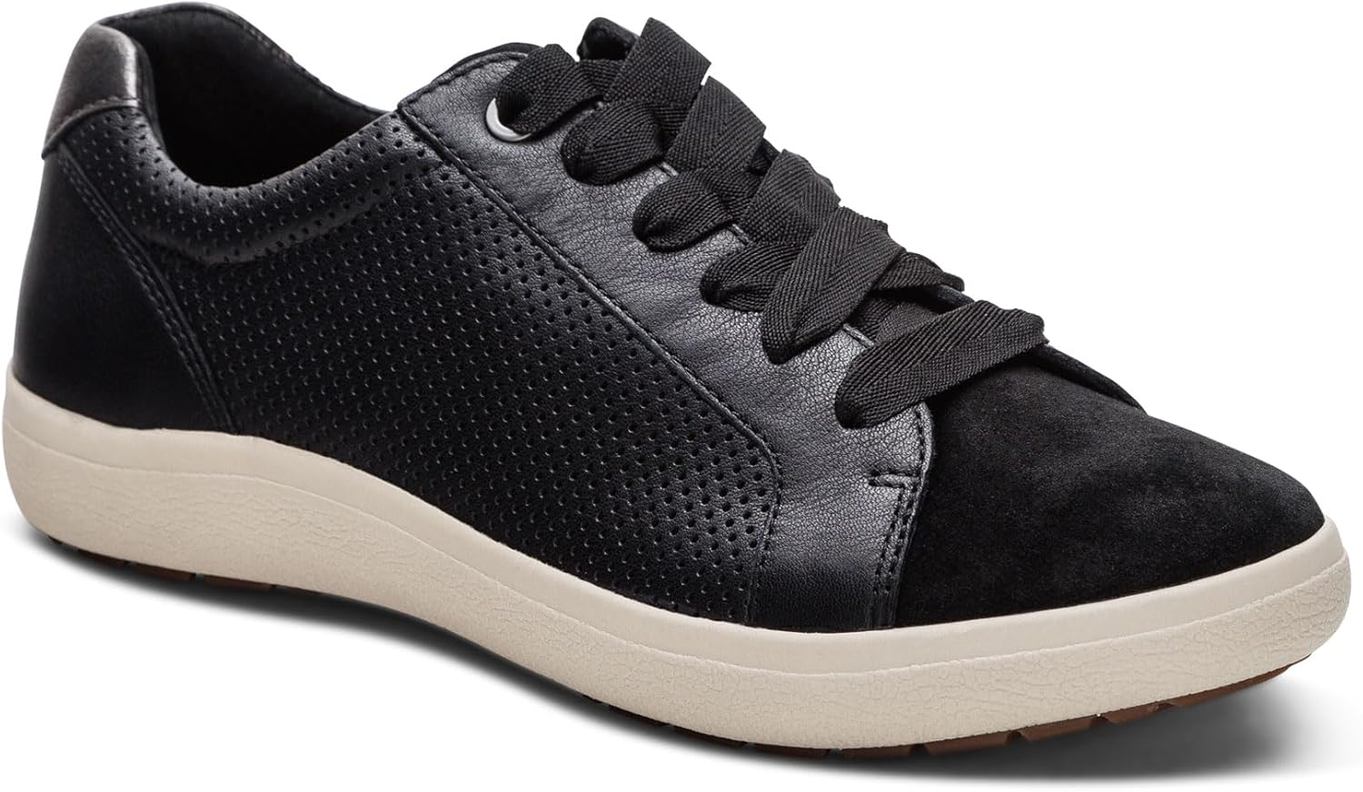 Amazon.com | Aetrex Women's Courtney Sneaker, Black, 11.5-12 | Fashion ...