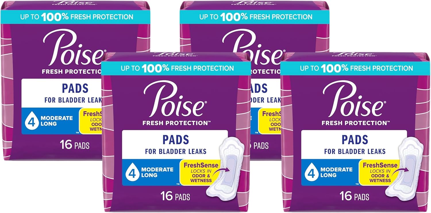Amazon.com: Poise Incontinence Pads & Postpartum Incontinence Pads, 4 ...