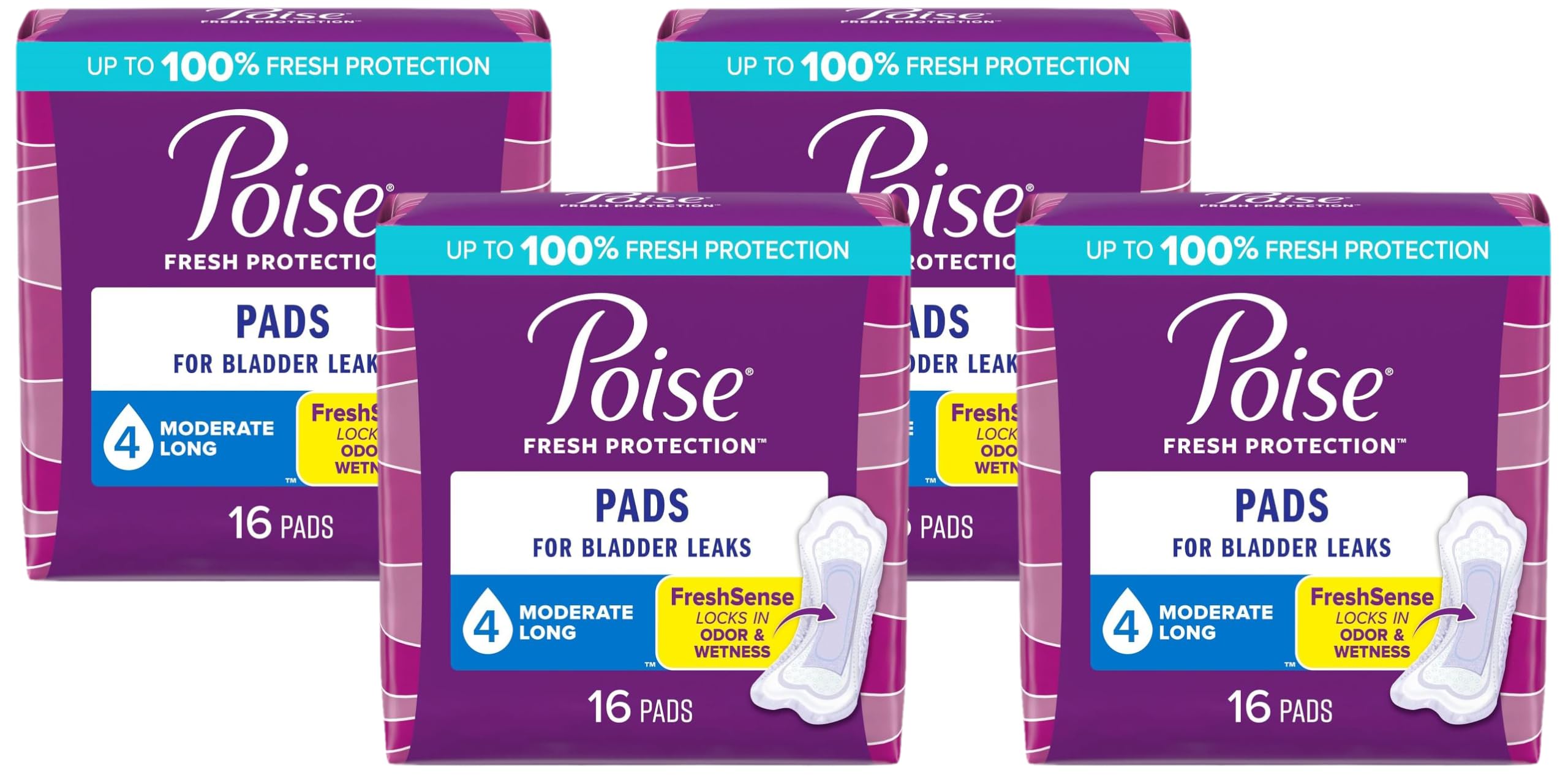 Amazon.com: Poise Incontinence Pads & Postpartum Incontinence Pads, 4 ...