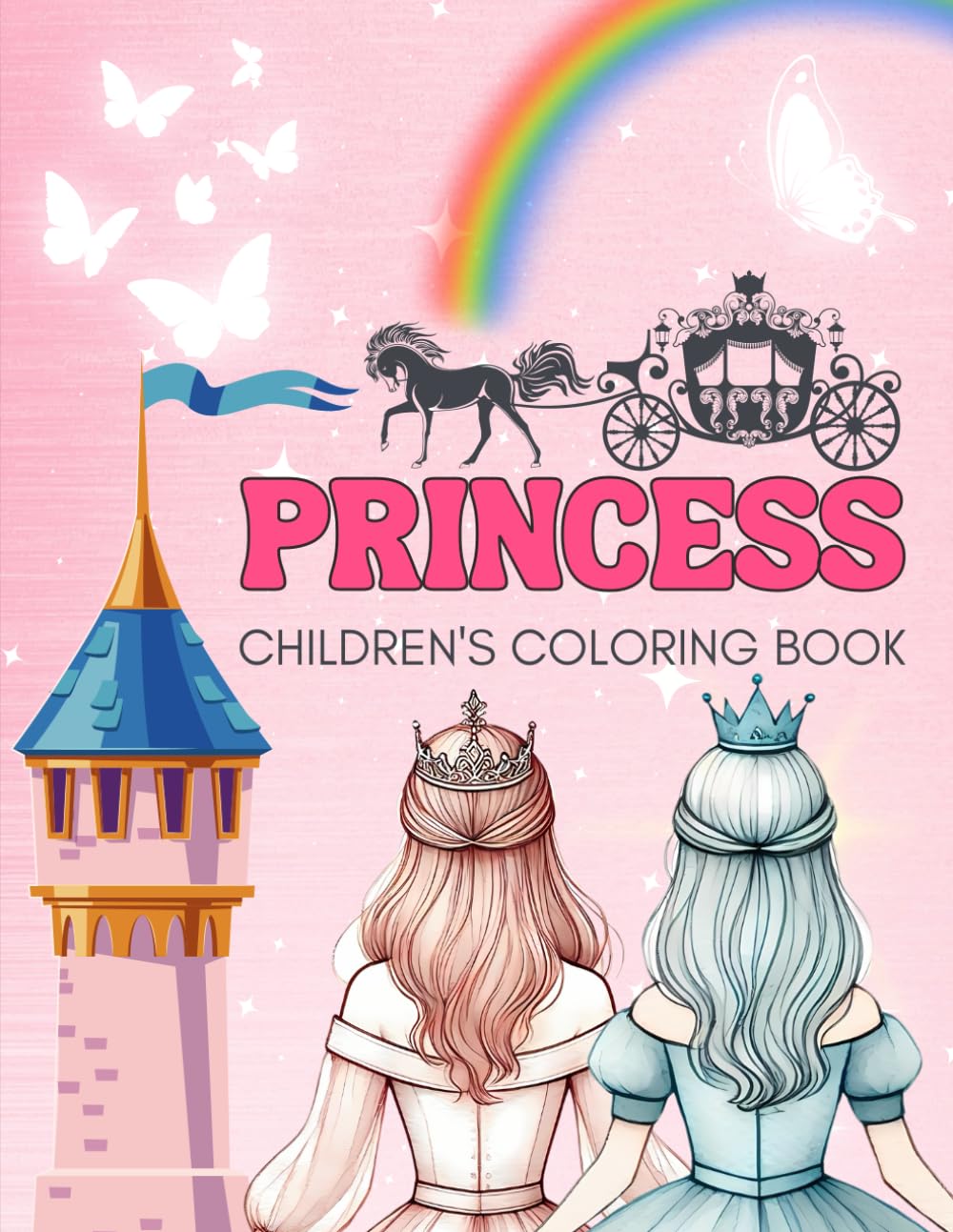 Princess Coloring Book: 35 Princess coloring pages for kids: Smith ...
