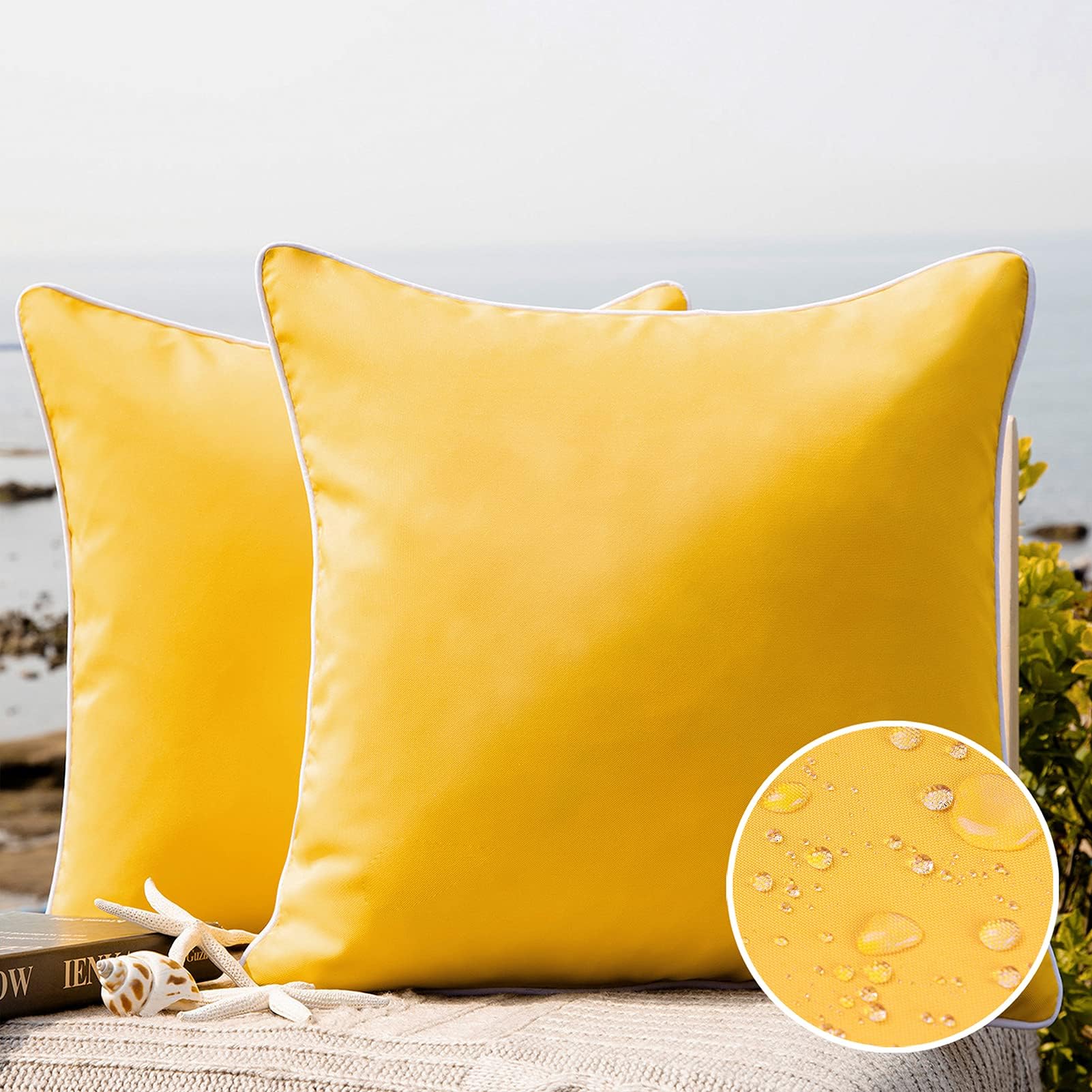 Amazon.com: YIcabinet Pillow Covers 18"x18" Set of 2,Modern Waterproof ...