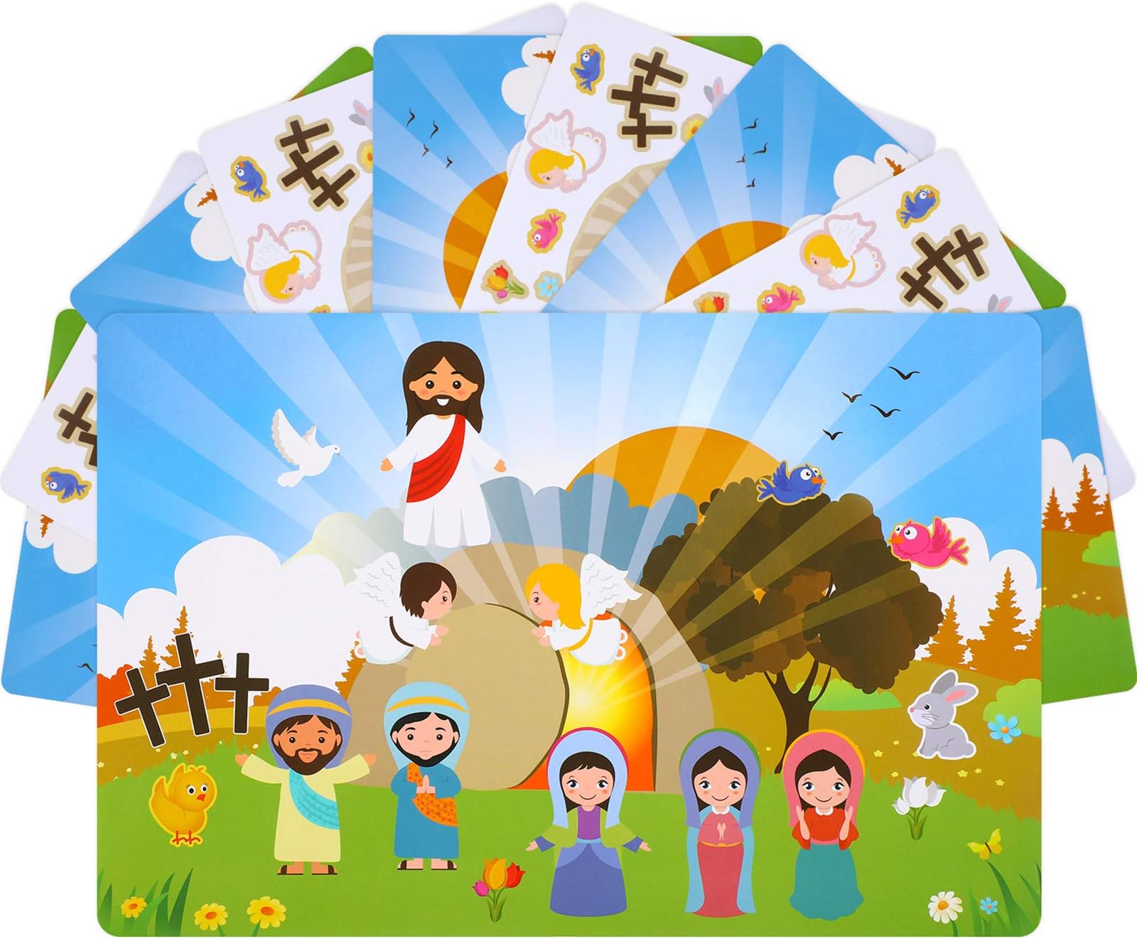 Amazon.com: Make an Easter He Lives Sticker Scenes Resurrection ...
