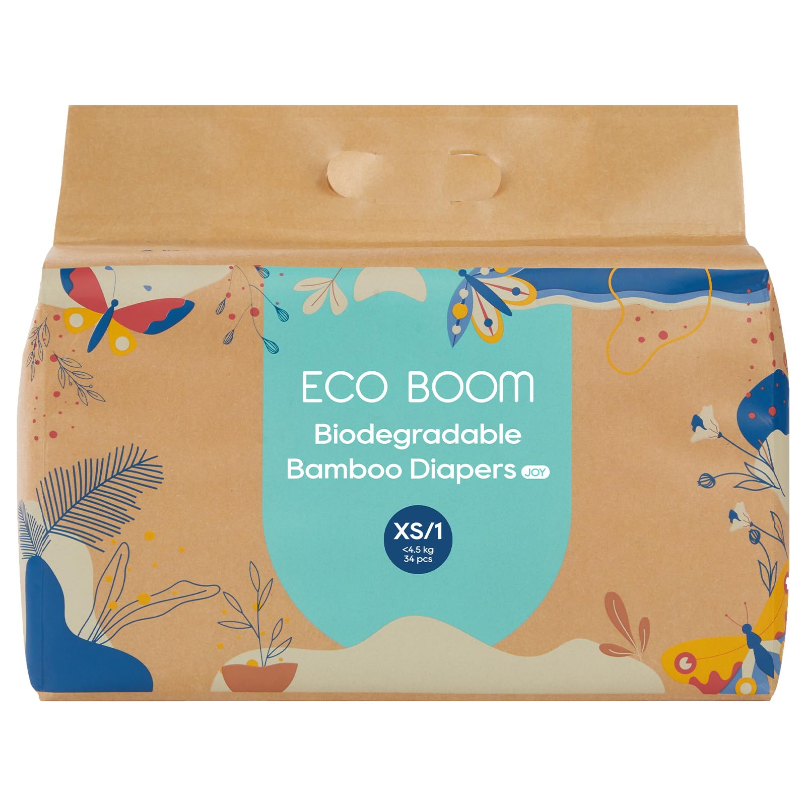Amazon.com: ECO BOOM Size 1 Diapers, Bamboo Viscose Diapers ...