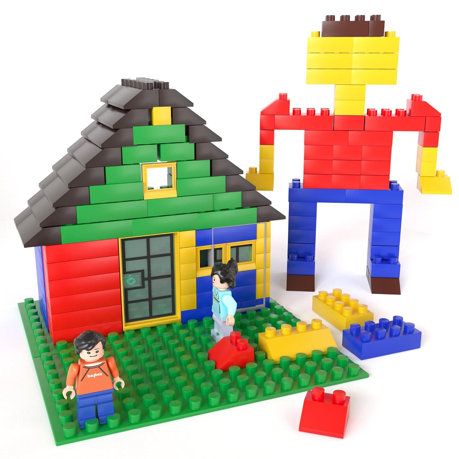 BAYBEE 278 Pcs Building Blocks Set for Kids | DIY Educational ...