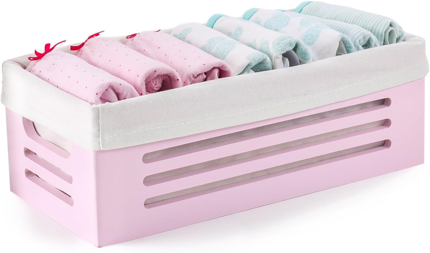 Amazon.com: Creative Scents Wooden Storage Bin Container - Decorative ...