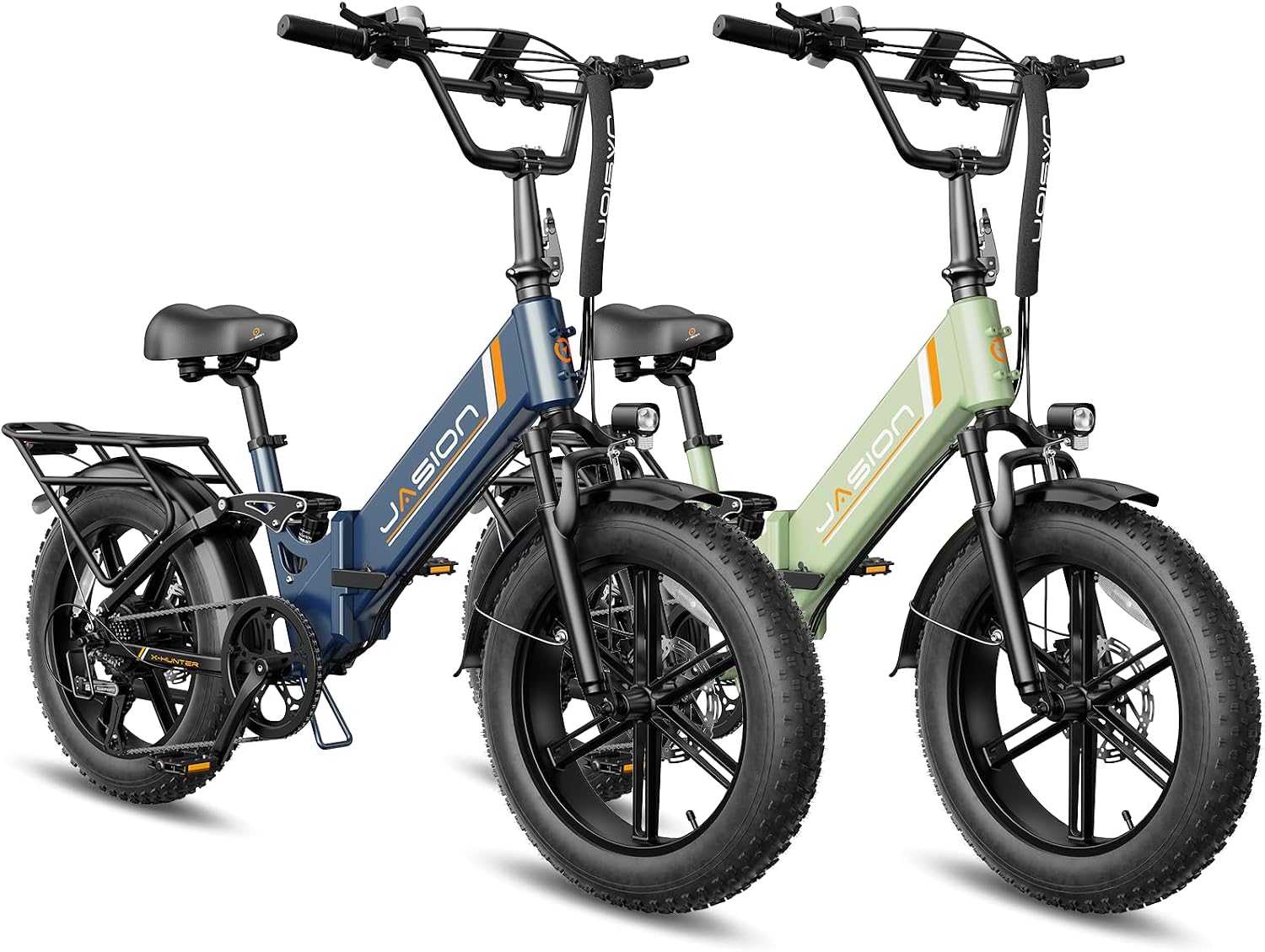 Jasion X-Hunter ST/PRO Foldable Electric Bike with 20'' Fat Tire,Up to ...