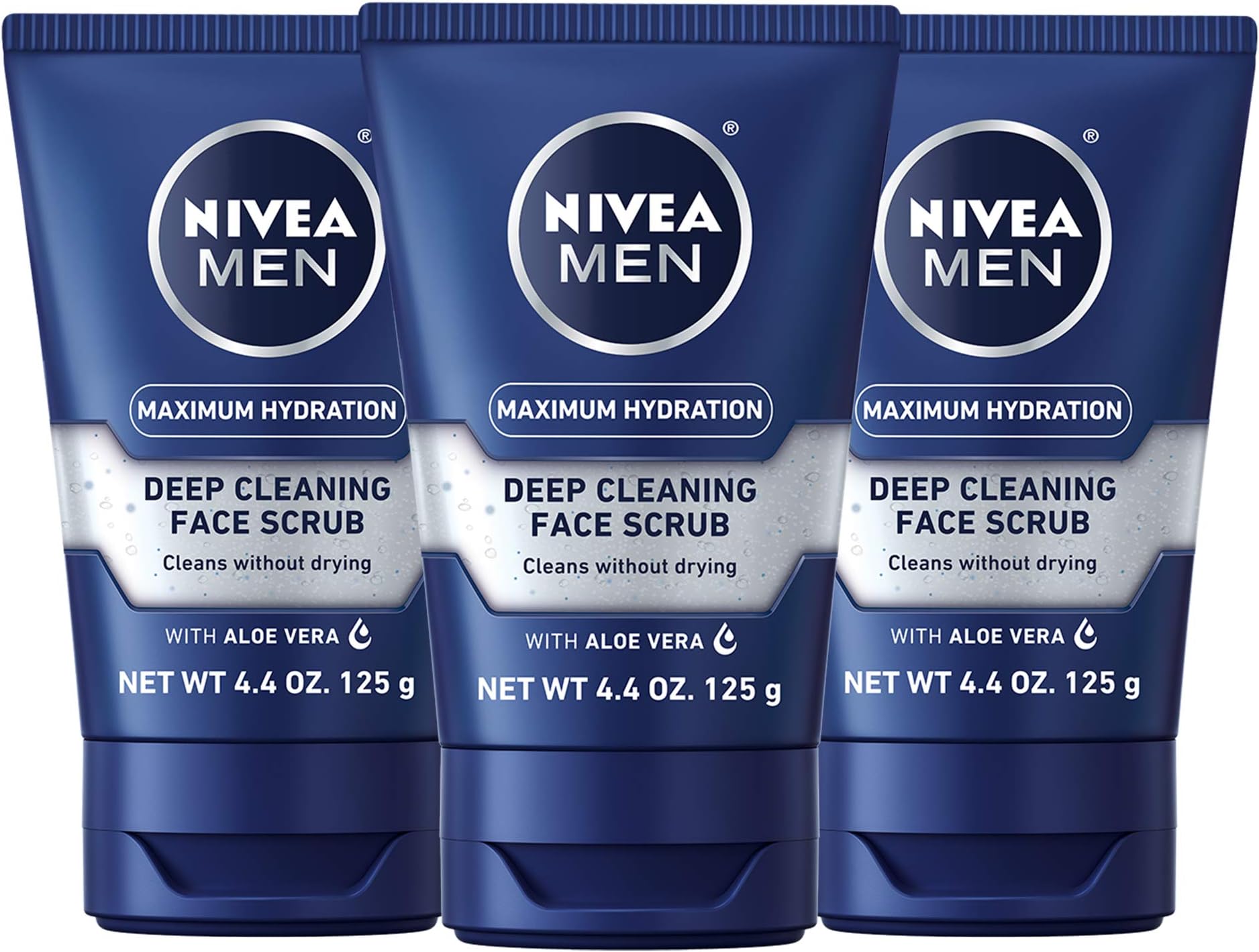 Amazon.com: NIVEA MEN Maximum Hydration Deep Cleaning Face Scrub with ...