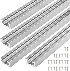 Seekliny T Tracks Woodworking Aluminum 24 inch Silver 4 Pack with ...
