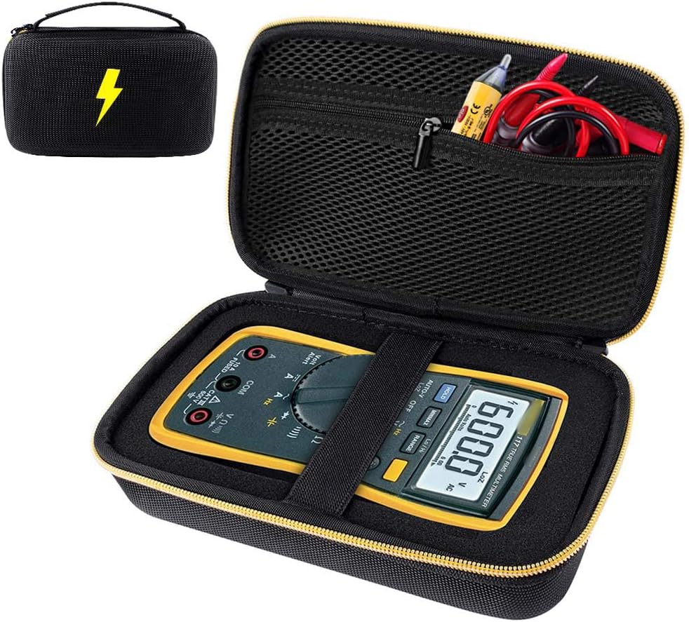 TestHelper KCH17 Soft Carrying Case Use for Handheld Multimeter,Meter ...
