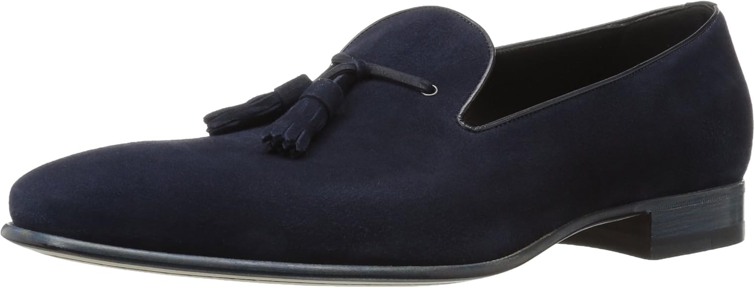 Amazon.com | a.testoni Men's M45974lrm Slip-On Loafer, Navy, 12 US/12 M ...