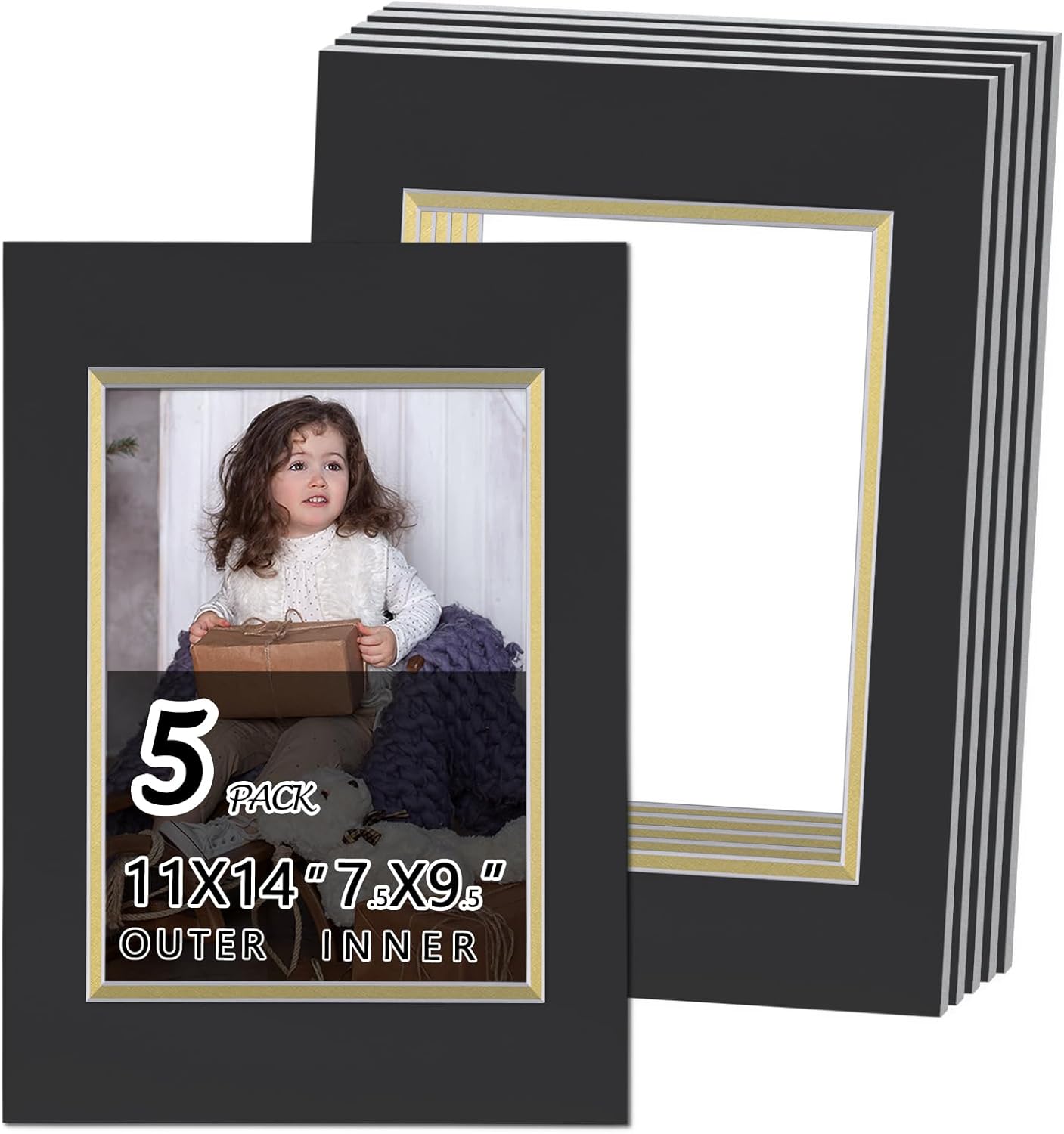 Amazon.com: Falling in Art 11 * 14 Acid-Free Picture Double Mats for 8 ...