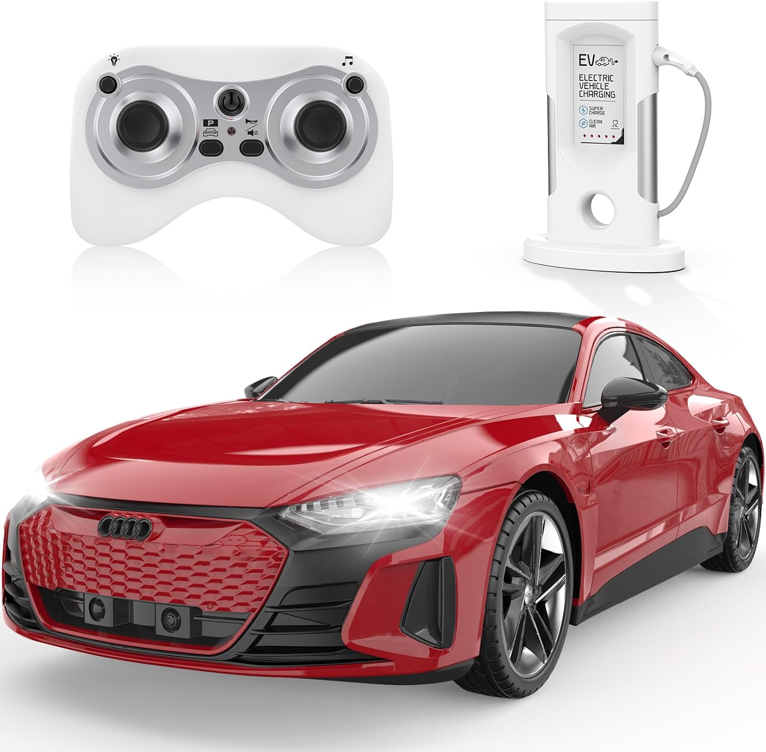 DOUBLE E Audi RS e-tron GT RC Car 1:16 Scale Model New Energy Remote ...
