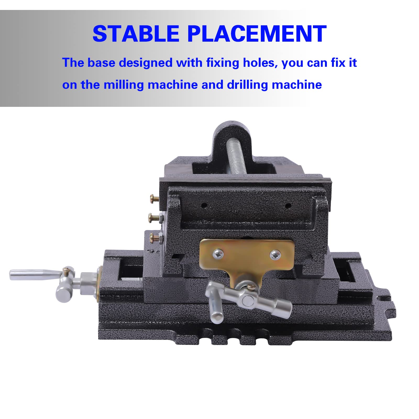 Snapklik.com : 6" Cross Slide Drill Press Vise, Compound Bench Table ...