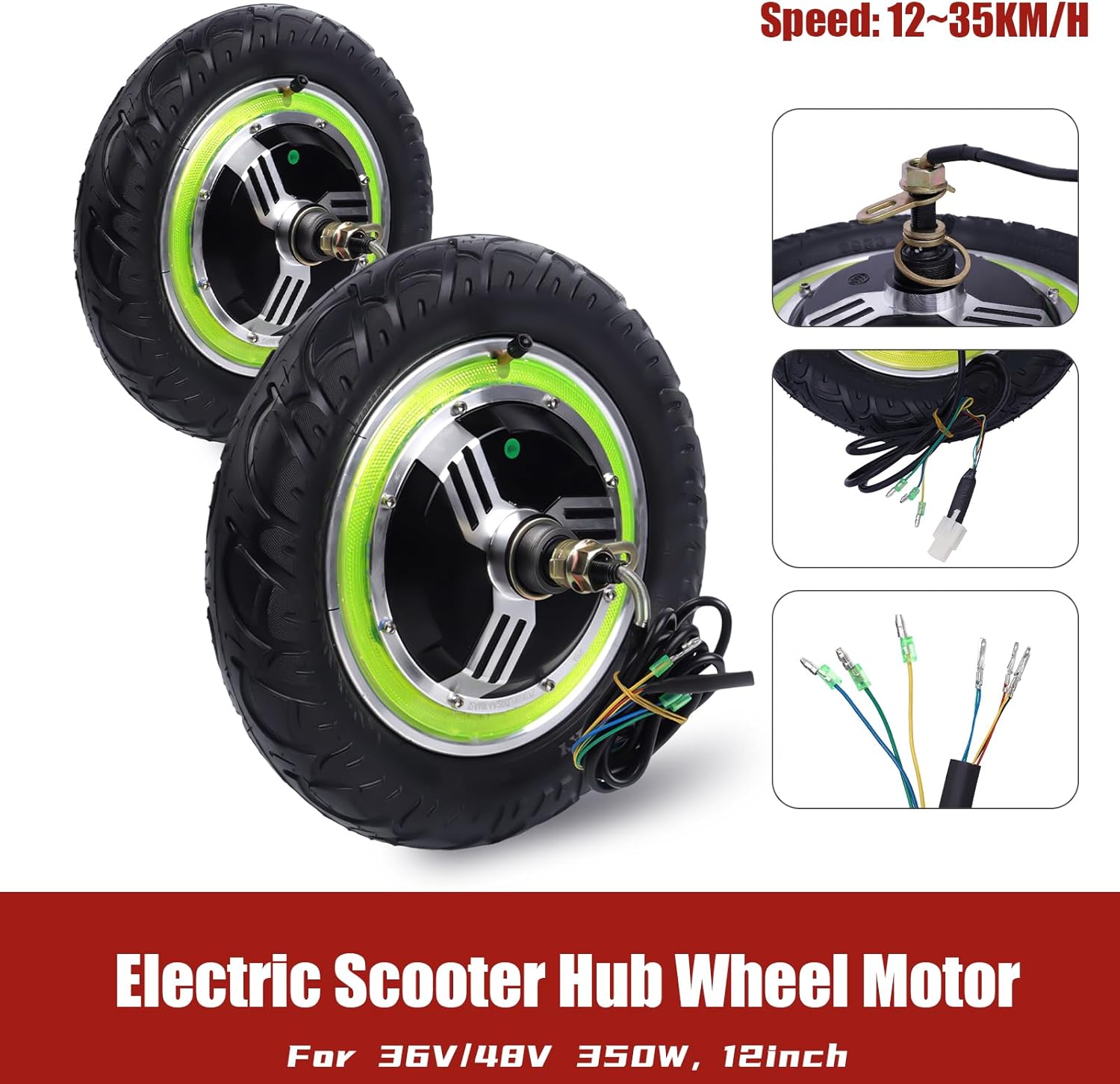 12 Inch Electric Scooter Wheel Hub Motor Kit, 48V Nepal | Ubuy