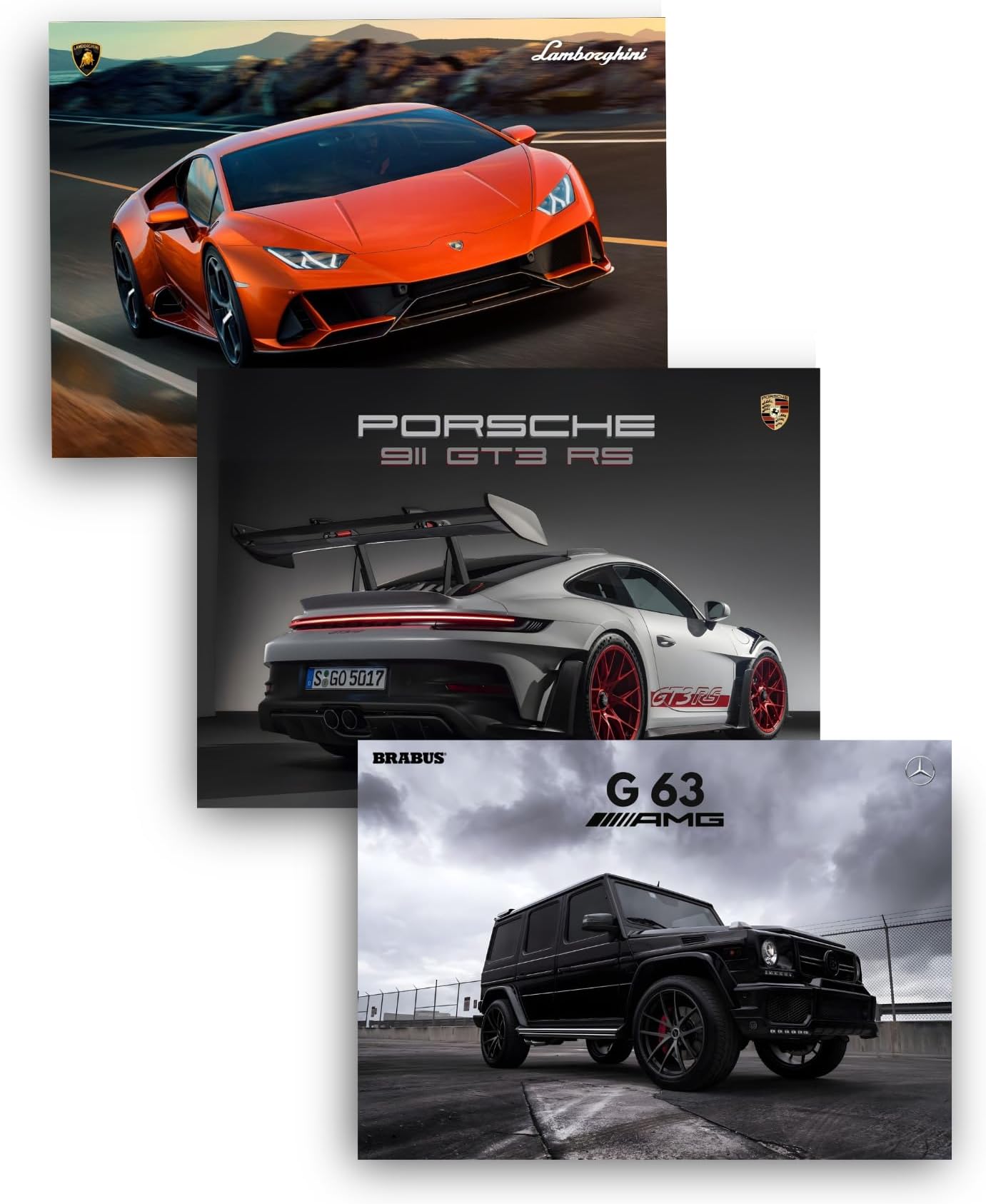 Supercar Posters (Set of 3) Inspiring Dream Car Posters | A3 Size (42 x ...