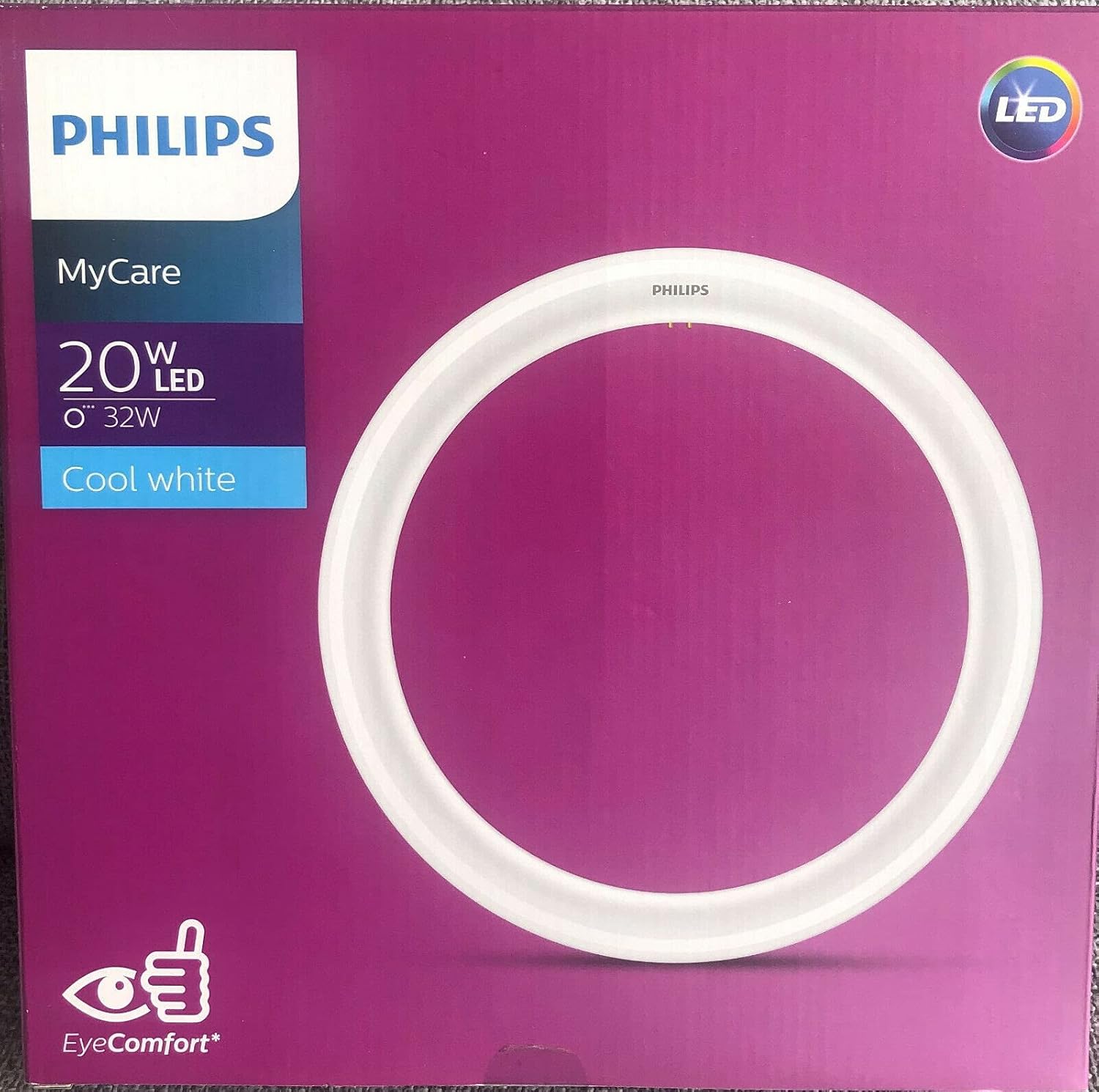 Philips 20W 2000lm Cool Daylight Circular LED G10 G10Q Replacement ...