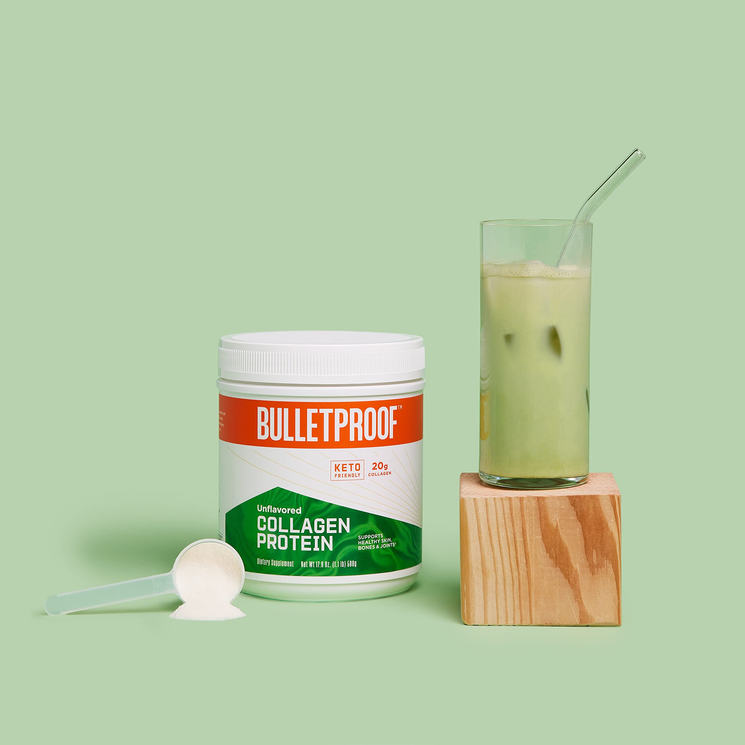 Buy Bulletproof Unflavored Collagen Protein Powder, 17.6 Ounces, Grass ...