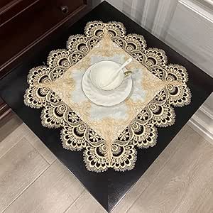 Amazon.com: COMFEELING Macrame Lace Table Doilies Square Bedside ...