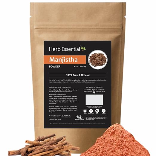 Herb Essential Manjistha Powder,100 g | Pure & Natural Manjistha Powder ...