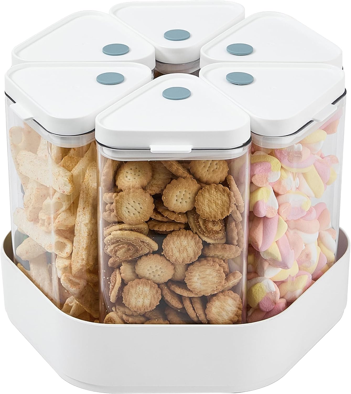 Amazon.com: Chef's Path Spinning Container Set - 6 Pieces BPA-Free ...