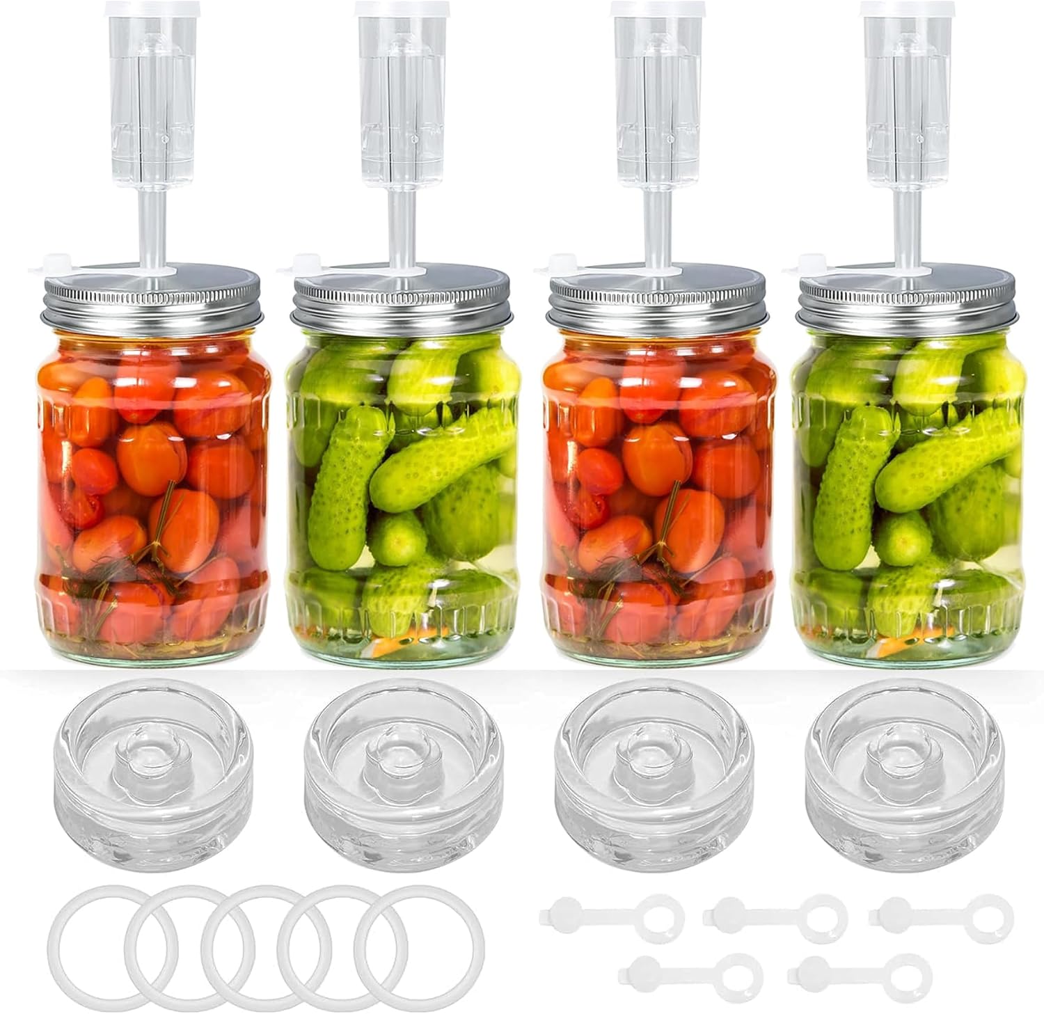Amazon.com: Mantouxixi Fermentation Crock with Glass Fermentation ...